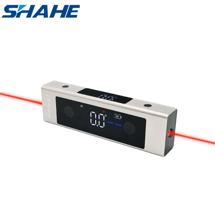 SHAHE 2 In 1 Laser Level Ruler Type-C Double Laser Angle Ruler ...