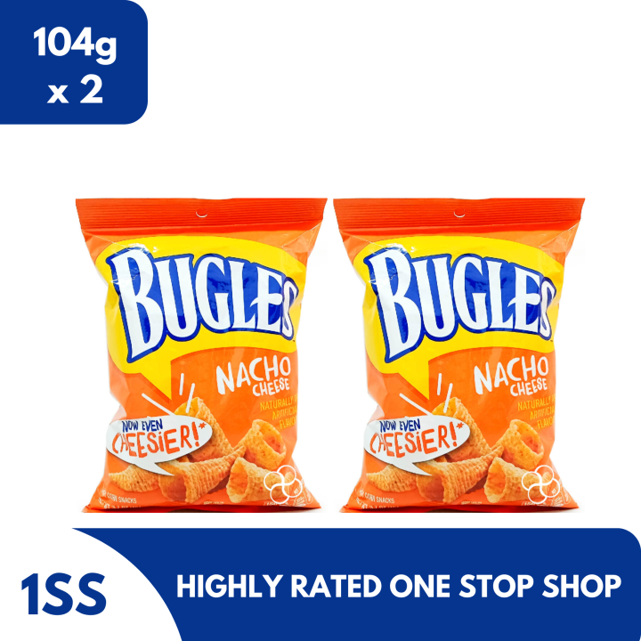 General Mills Bugles Nacho Cheese Corn Snacks, 104g set of 2 | Lazada PH