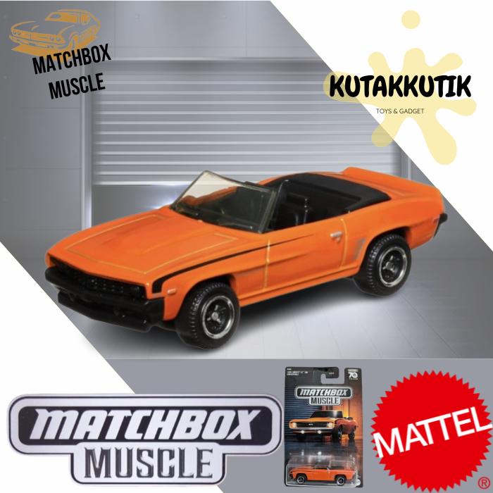 Matchbox Muscle Mobil Sedan Klasik 1969 Camaro SS 396 Convertible ...