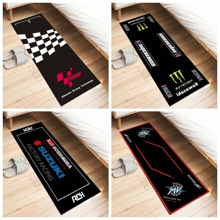 40X120CM Motorcycle Display Mat Anti-Slip Carpet Racing Moto Rugs for ...