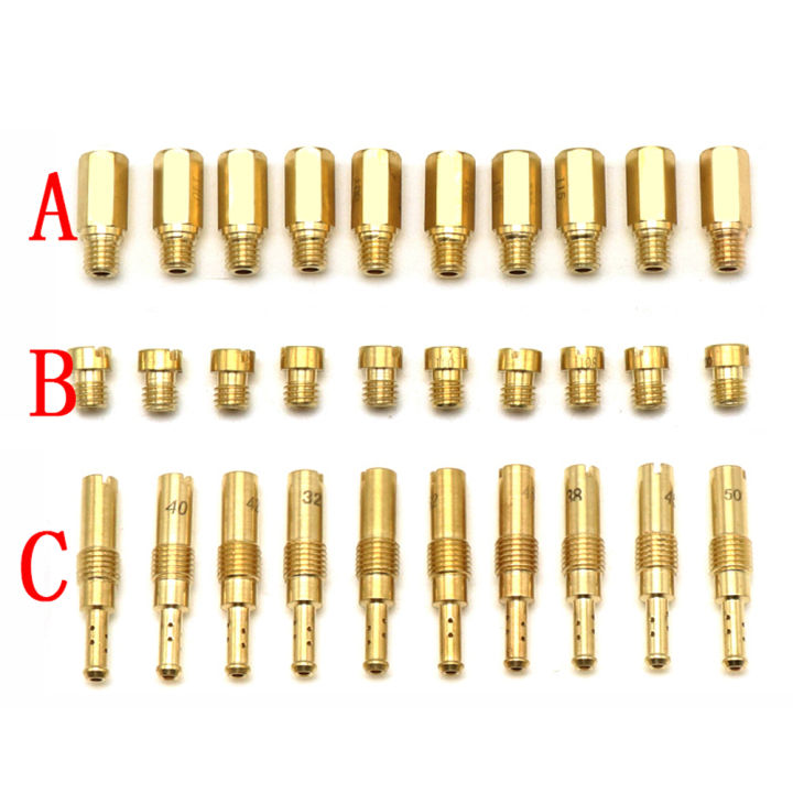 10pcs Set Slow/Pilot Injectors Jet Main Jet For PWK PWM PJ PE PD FCR ...