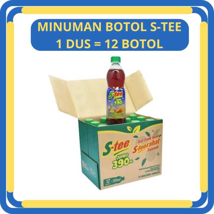 Minuman Stee Botol Jumbo 1 Dus 12 Botol Teh Manis Segar lebaran Puasa ...