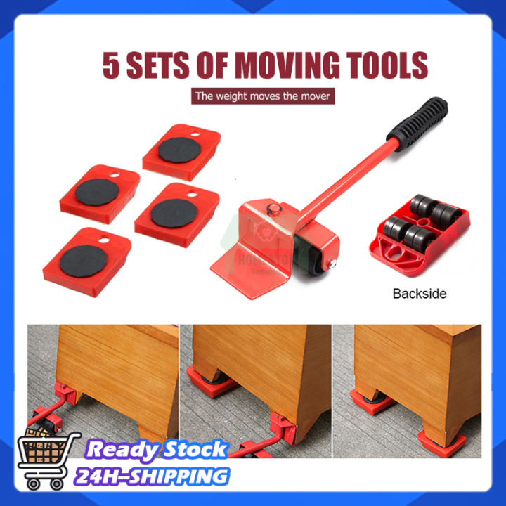 5 In 1 Furniture Lifter Mover Tools Carrying Glider Tool Hand Moving ...