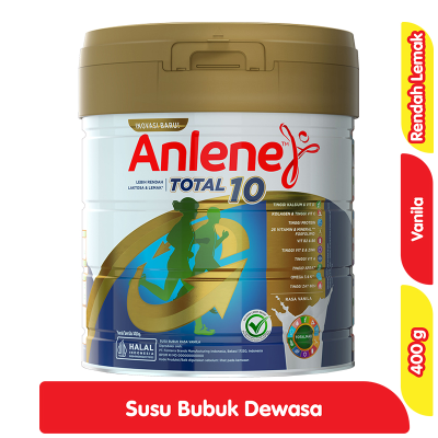 Anlene Total 10 Susu Bubuk Dewasa Vanila 400 gram | Lazada Indonesia