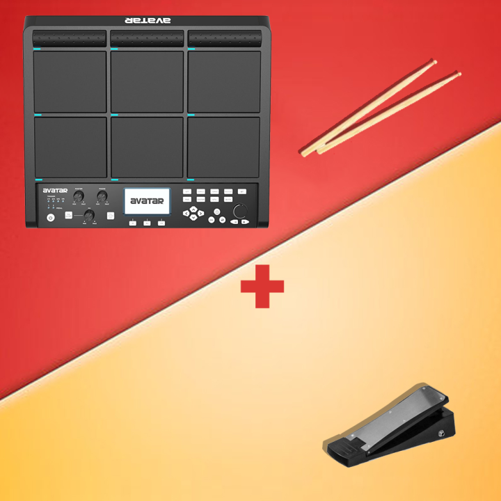 Avatar PD708 Sampler Pad กลองไฟฟ้า Avatar กลองแพดไฟฟ้า PD 708 ฟรีไม้ ...