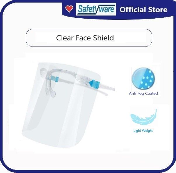 Anti Fog Clear Face Shield Glass I Multi Purpose I Frame Type I Clear ...