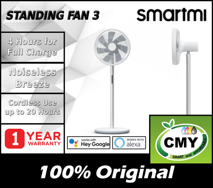 Smartmi Standing Floor Fan 3 Smart Mijia APP WiFi AI Control DC ...