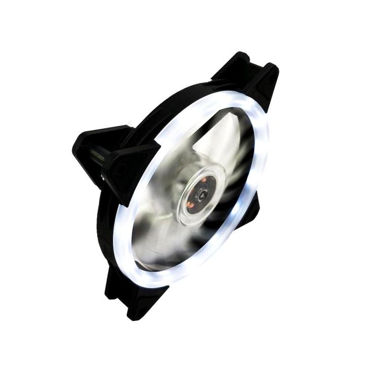 LED 120mm Computer Cooler Cooling Fan 52CFM De-vibration Rubber DC 12V ...