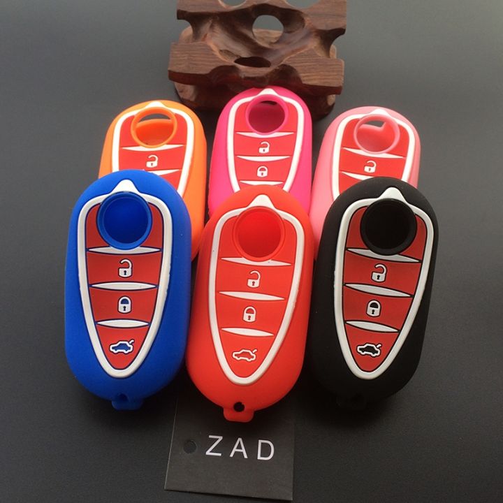 [A Car Home] ZAD 3ปุ่มซิลิโคนฝาครอบกุญแจรถกรณีเสื้อแจ็คเก็ตชุดสำหรับ ...