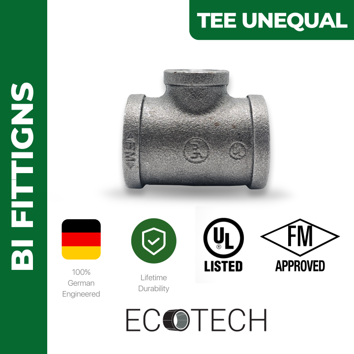 ECOTECH™ Black Iron - THREADED TEE UNEQUAL | Lazada PH