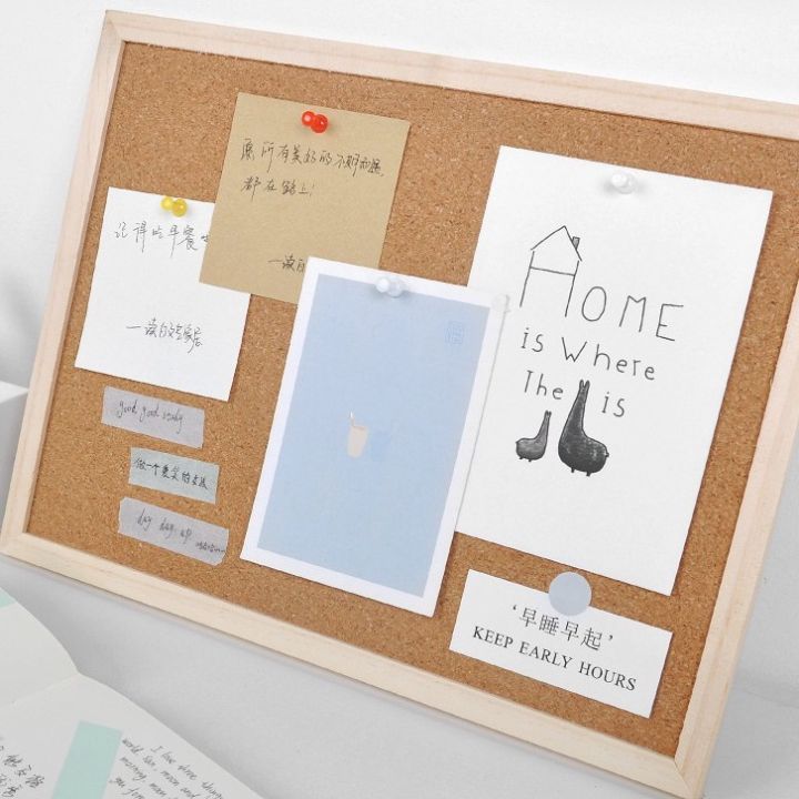 FSF Wooden Frame Bulletin Cork Message Board Photo Wall Background ...