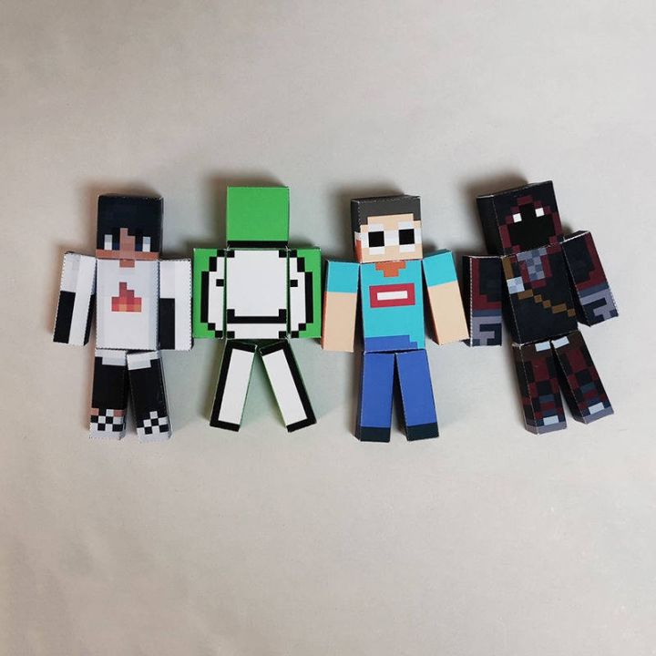 * minecraft toys * My World dream Can Hands-On Character Paper Model ...