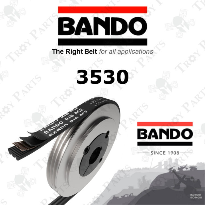 Original Bando Air Cond / Alternator / Power Steering RPF V Fan Belt 3530 for Isuzu D-MAX 2.5 ...