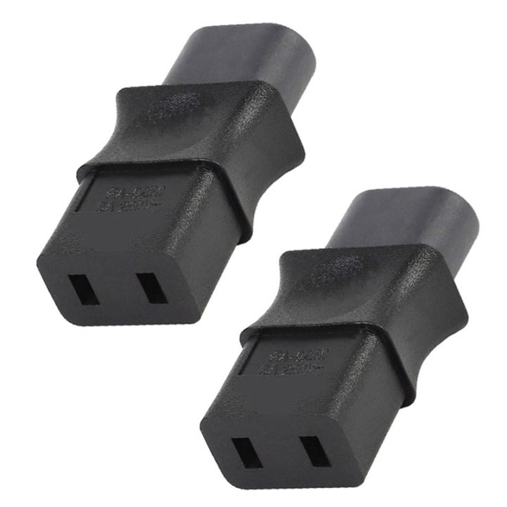 (TQRA) 2PCS 2-Pin Iec 320 C8 Male to Iec 320 C9 Female Ac Adapter 6A ...
