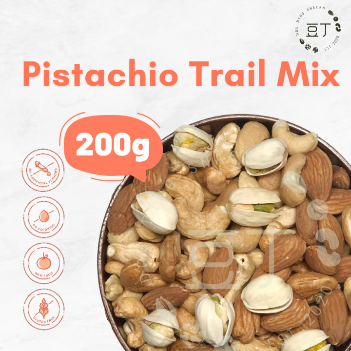 Pistachio Trail Mix [ Pistachio + Almond + Cashew Nut ] 200g | Lazada