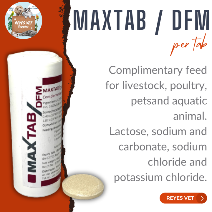 [VET SUPPORT] MAXTAB DFM Complimentary feed livestock poultry pets and ...