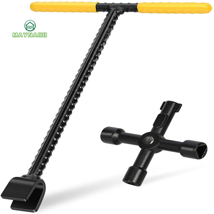 Water Meter Key,Reinforced Steel, Lazy Design, 4-Way Multi-Functional ...