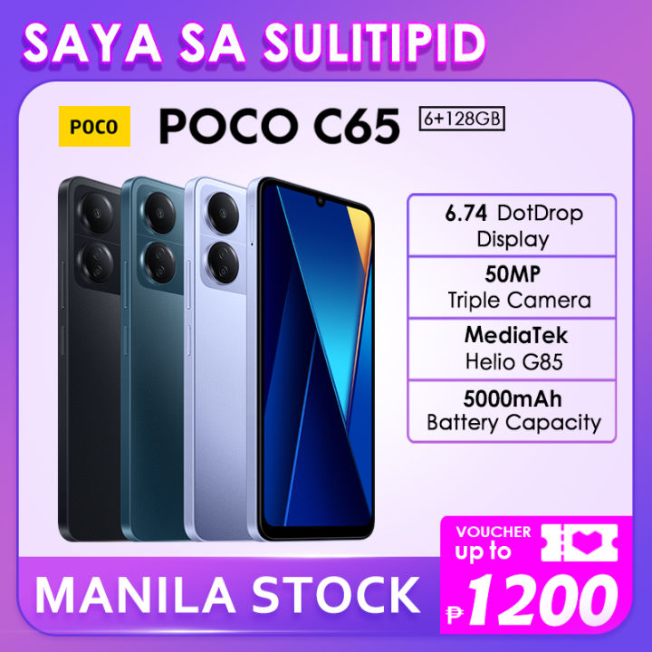 POCO C65 8GB RAM + 256GB ROM / 6GB RAM + 128GB ROM Global Version 1 Year Warranty MediaTek Helio ...