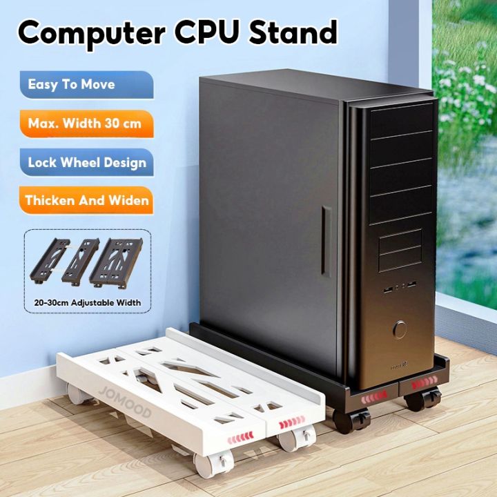 `` Computer CPU Stand With Caster Wheels For Computer Cases Under Desk ...