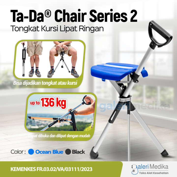 Tongkat Kursi Lipat Ta-Da Chair Series 2 - TaDa Chair Series 2 | Lazada ...