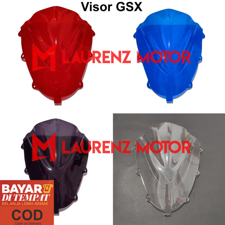 Visor Windshield Suzuki GSX 150R Model New Jenong Hitam Bening Biru ...