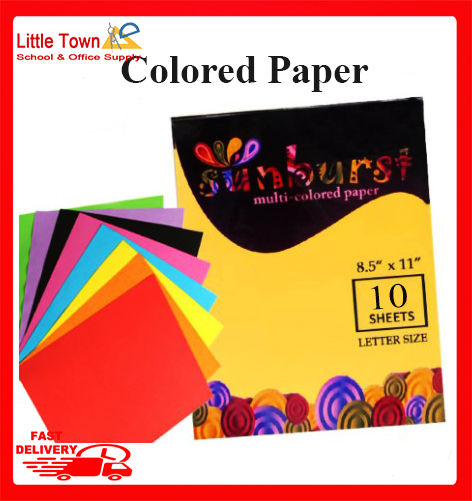 10 Sheets Little Town Sunburst colored paper Asst.Color | Lazada PH