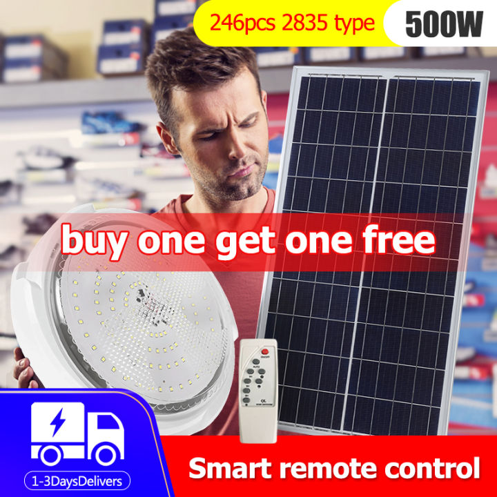 [Buy 1 Take 1]solar ceiling lights indoor solar lamp with solar panel ...