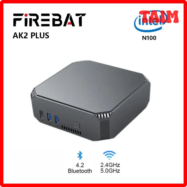 [TAIM] FIREBAT AK2 PLUS MiniPC Intel N100 Dual Band WiFi5 BT4.2 16GB 512GB Desktop Gaming ...