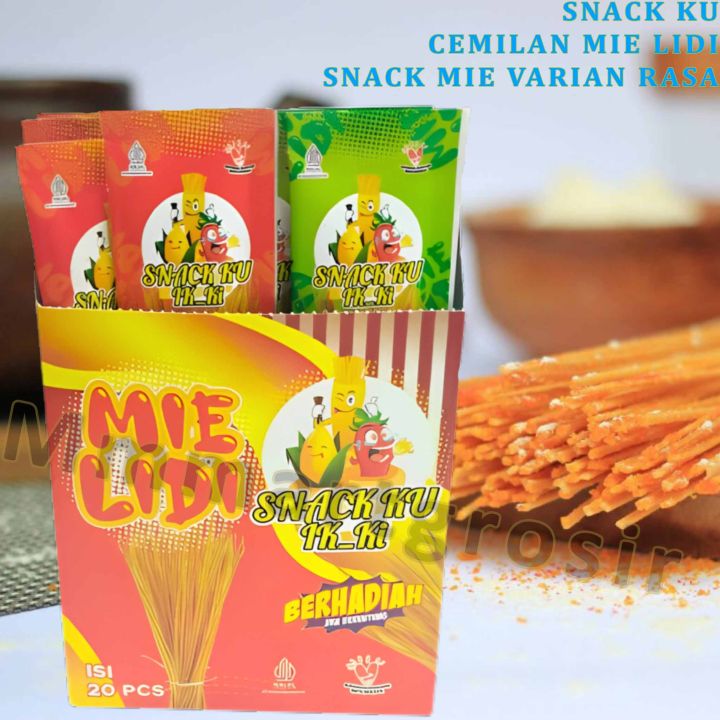 Snack Ku / Cemilan Snack Mie Lidi / Snack Mie Lidi Varian Rasa / 1Box ...