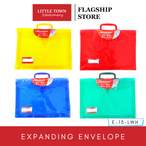 Adventurer Expanding Transparent Plastic Document Envelope with Durable ...