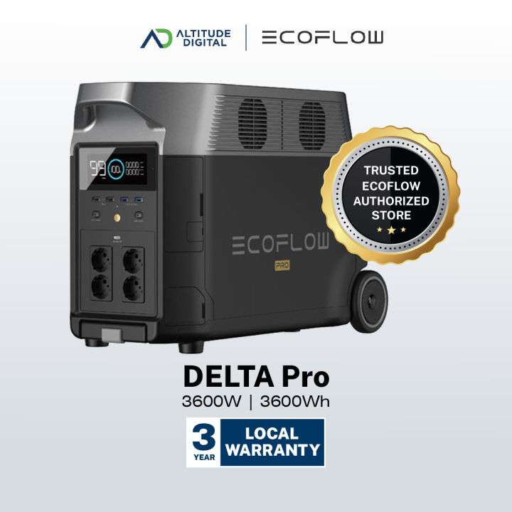Ecoflow DELTA Pro 220V Portable Power Station 3600Wh Solar Generator ...