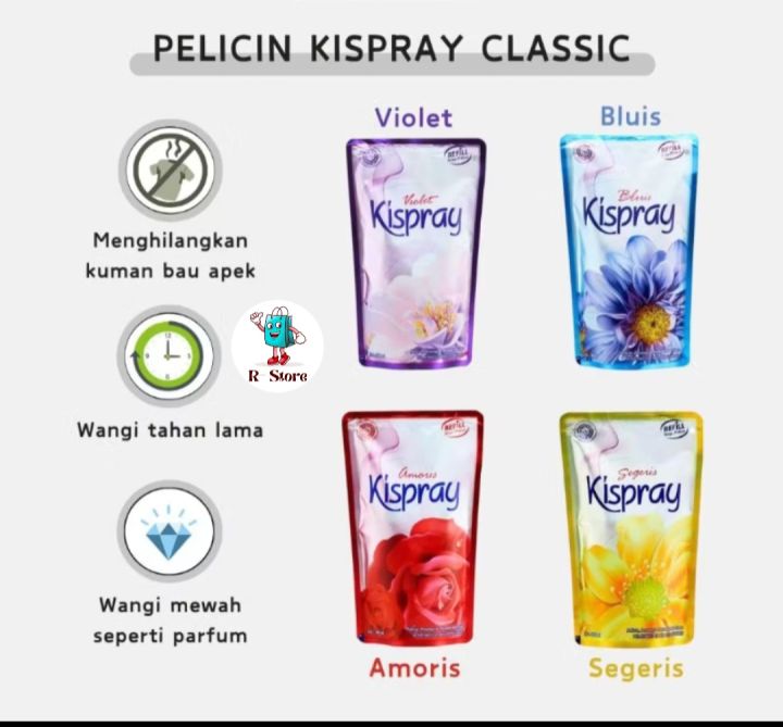 Kispray Pouch Refill Amoris | Segeris | Bluis | Violet | Glamorous Gold ...