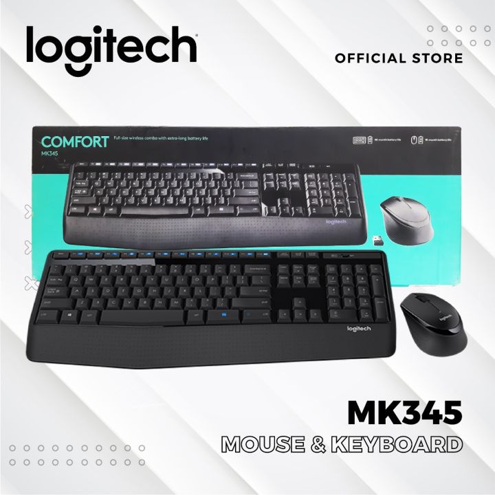 Logitech Mk345 Wireless Combo Mouse And Keyboard Lazada Indonesia