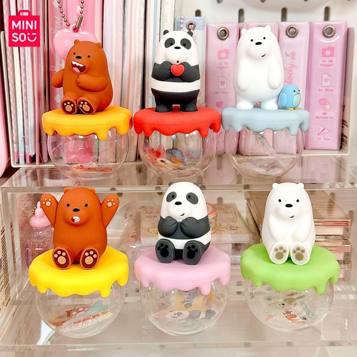 MINISO ฟิกเกอร์โมเดล We Bare Bears Collection 4.0 Storage Jar | Lazada ...