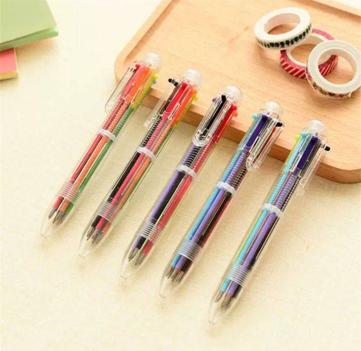 Camudy 6in1 Multi Colored Pen Ball Pen Stationery Office Pen 1pc ...
