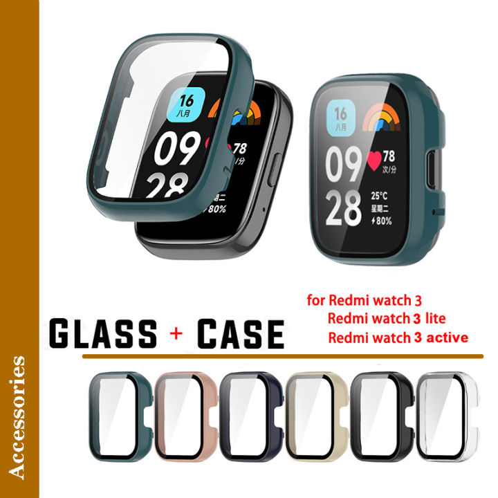 สำหรับ Redmi Watch 3 Active / Watch3 Lite ฮาร์ด Casing PC กระจกเทมเปอร์ ...
