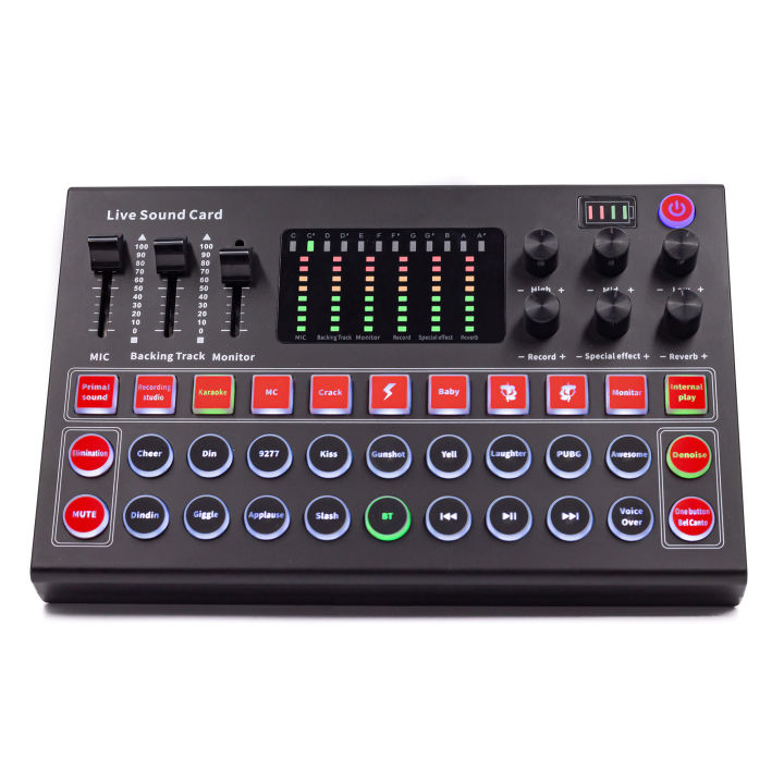 M9 Audio Sound Card 3.5mm Microphone Headset Live Broadcast Studio ...