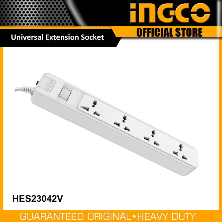 INGCO 4 Ways Extension Universal Socket Electric Socket 13A HES23042V ...