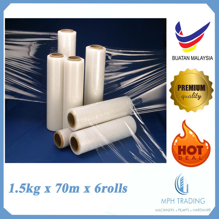 [MADE IN MALAYSIA] 500MM Stretch Plastic Wrap Film Wrapping Film ...