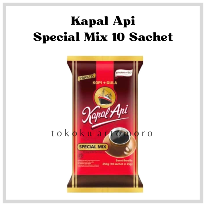 Kapal Api Special Mix 10x25 gram - Kopi + Gula - Kopi Berkualitas ...