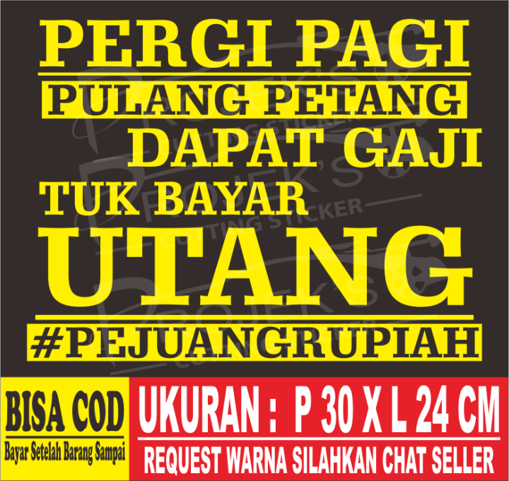 Cutting sticker mobil stiker tulisan keren stiker kaca mobil stiker ...