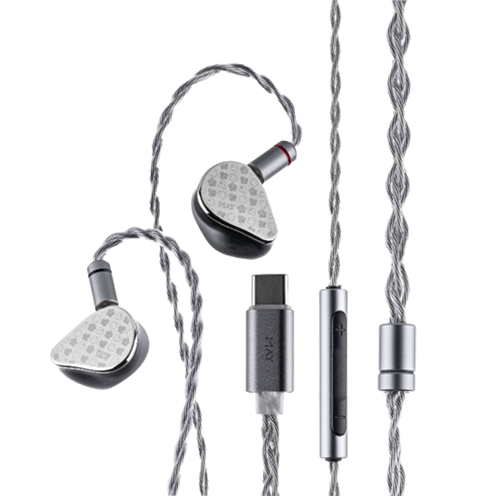 Moondrop MAY Dynamic + Planar Driver IEM With DSP Type C Plug & Mic ...