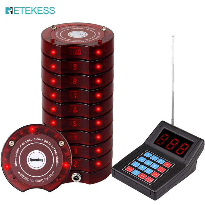 Retekess TD165(SU-668) Restaurant Pager System for Office Max 999 ...