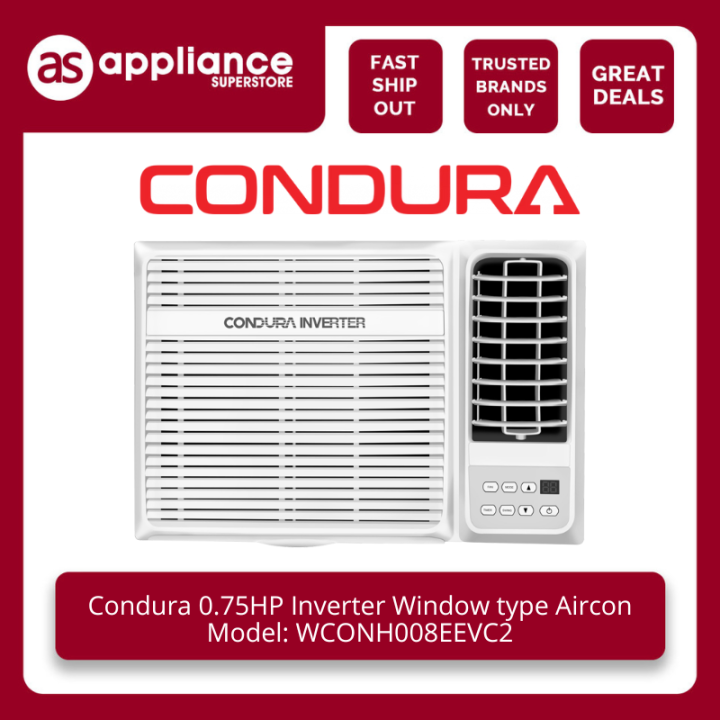 Condura 0.75HP Inverter Window Type Aircon WCONH008EEVC2 | Lazada PH