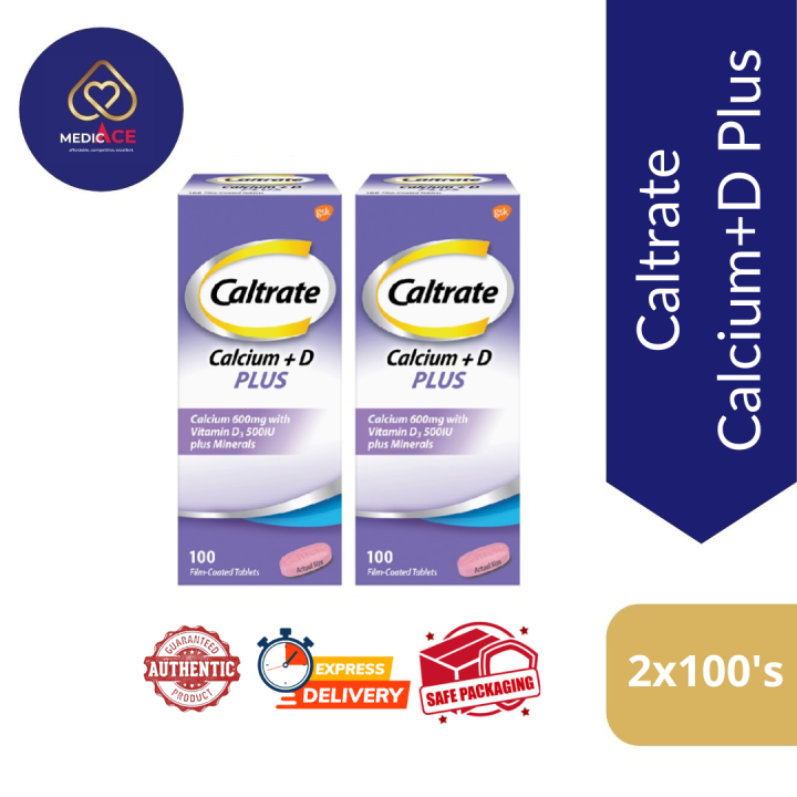 [NEW FORMULATION] Caltrate Calcium+D Plus 2x100's/2x100's+60's | Lazada