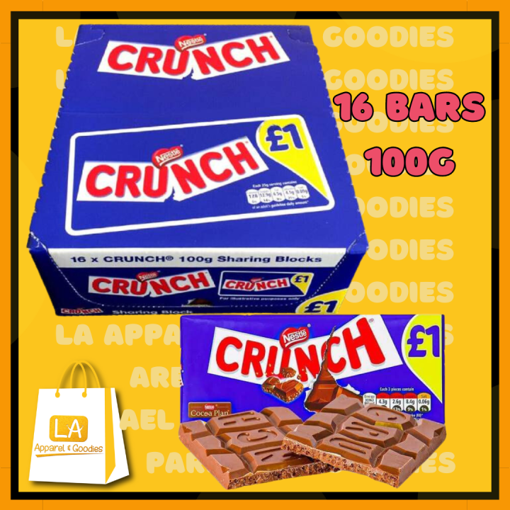 Crunch 16 Sharing Bars per box UK Chocolate | Lazada PH