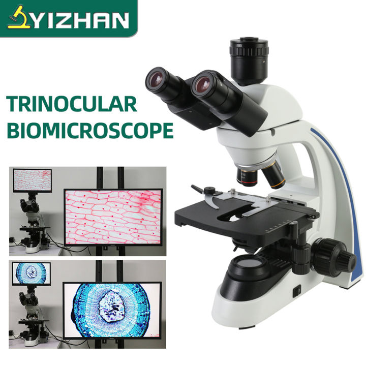 1000X Laboratory Professional Biological Microscope Trinocular ...