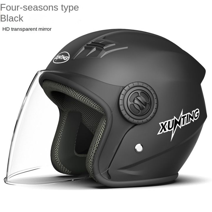 Double Mirror Open Half face Helmet Motorcycle Helmet Comfortable style ...