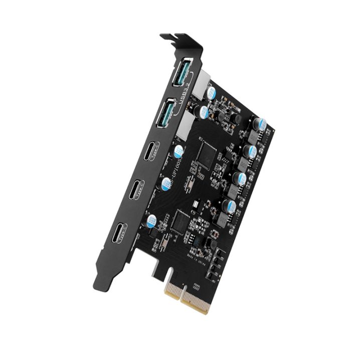 (UHKQ) PCI-E USB 3.2 Card Gen 5 Ports PCI Express Card with 20 Gbps ...