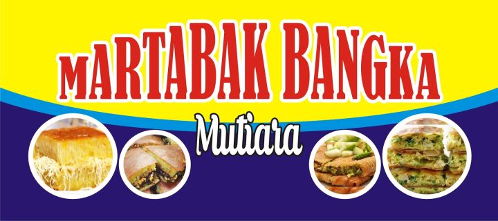 JASA DESAIN DAN CETAK SPANDUK/ BANNER MARTABAK MANIS DAN TELOR UKURAN ...